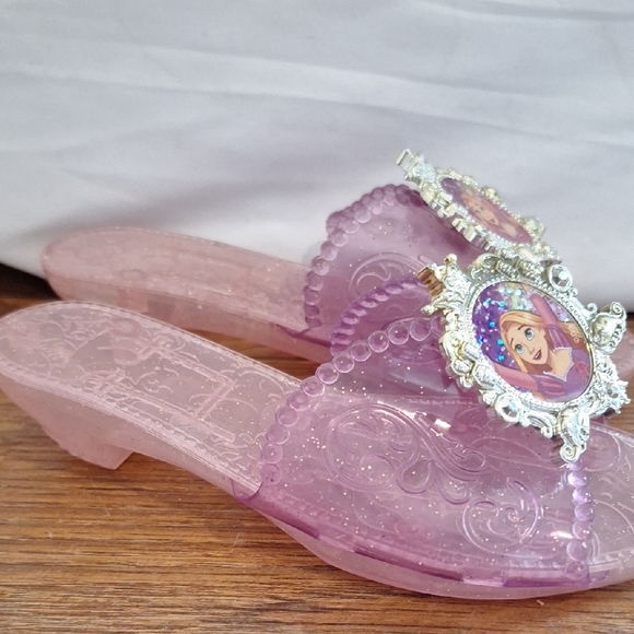 Disney | Shoes | Purple Princess Slide Sandals Dress Up Shoes Tangled ...